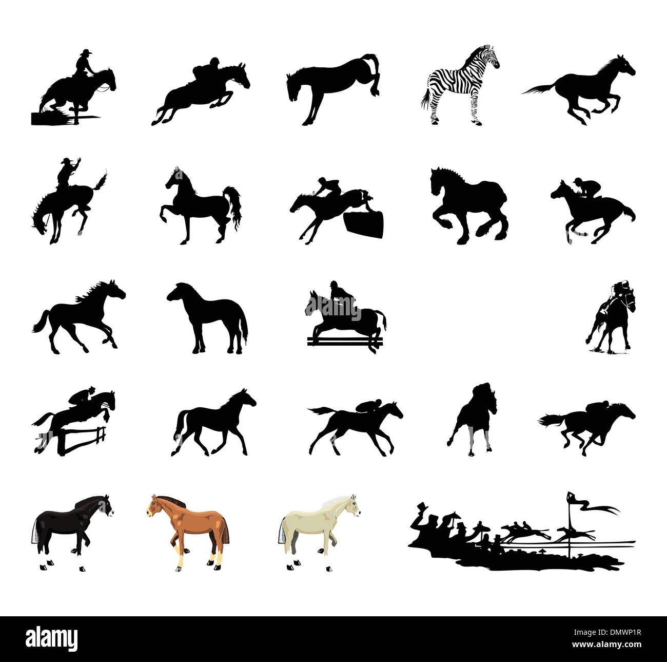 Collection of horses Stock Vector Image & Art - Alamy