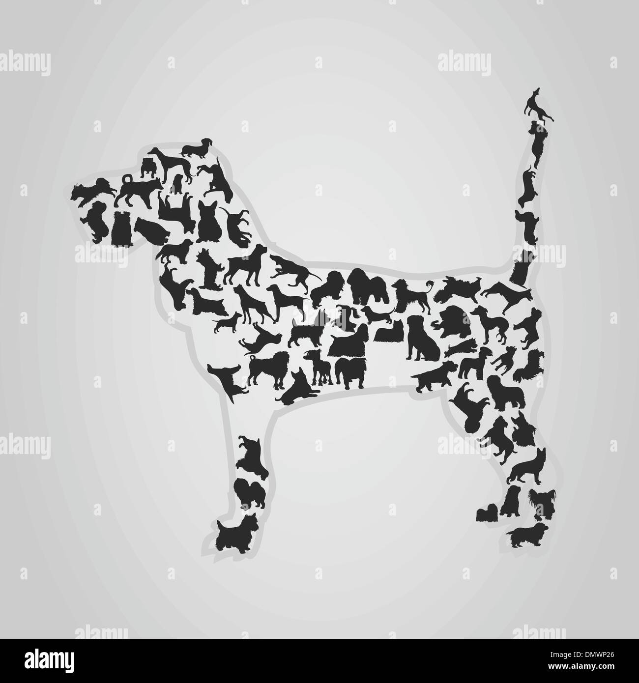 Dog breed breeds Stock Vector Images - Alamy