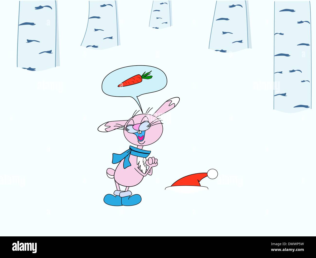 Hare snow Stock Vector Images - Alamy