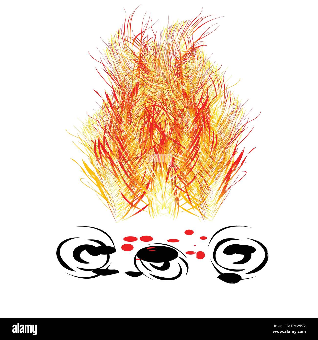 Computer fire Stock Vector Images - Alamy