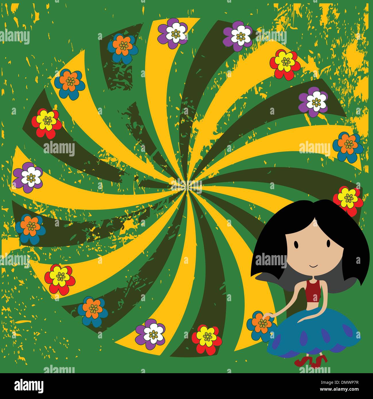 High contrast girl Stock Vector Images - Alamy