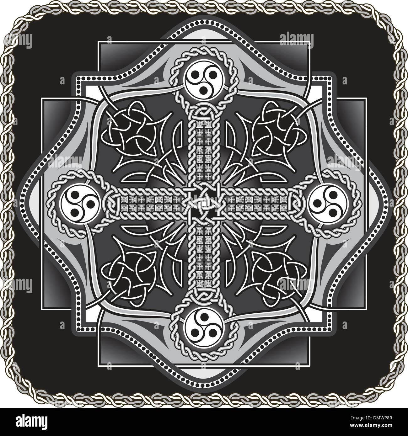 Medieval style cross in Stock Vector Images - Alamy