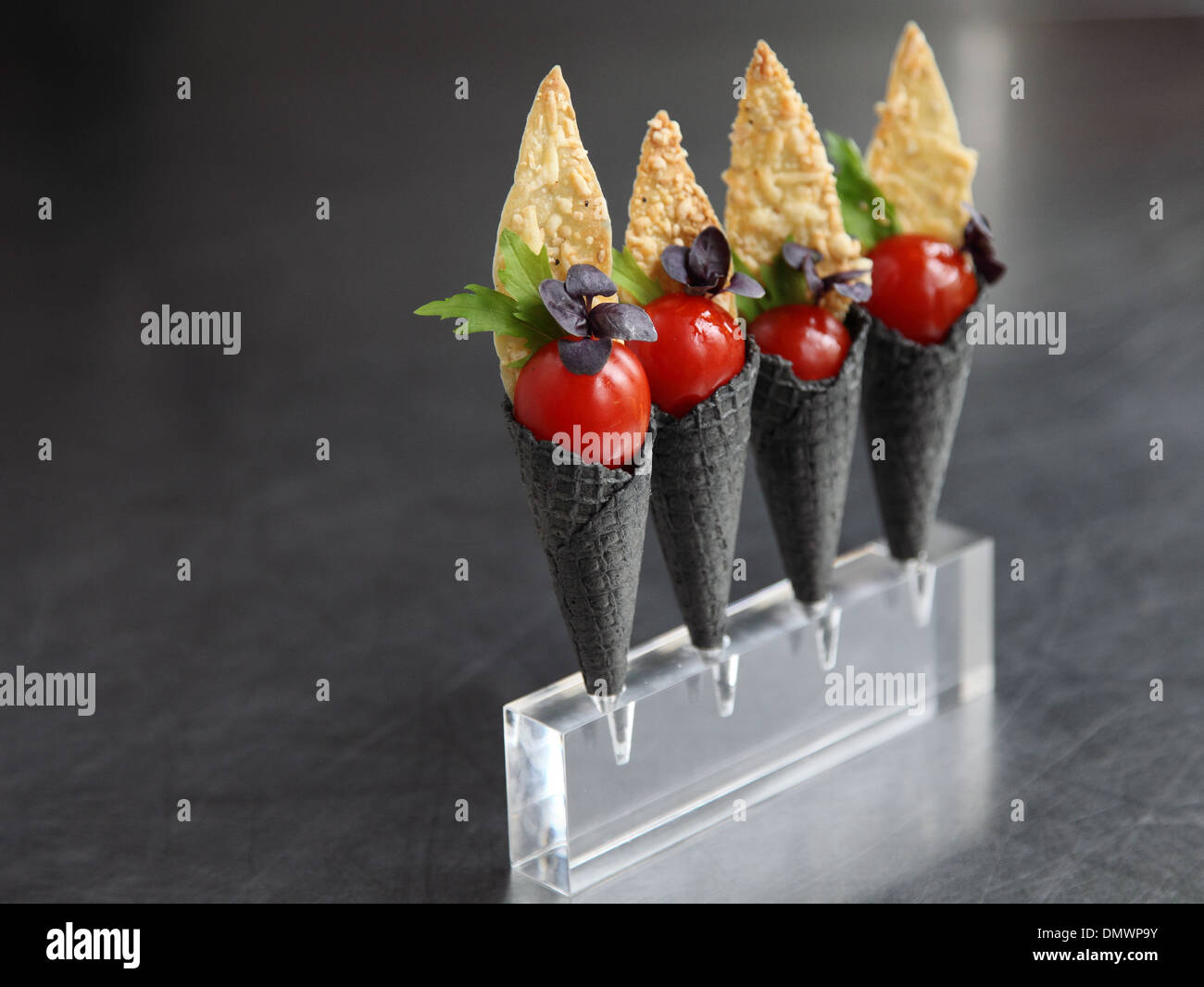 Selection of elegant canape's Stock Photo - Alamy