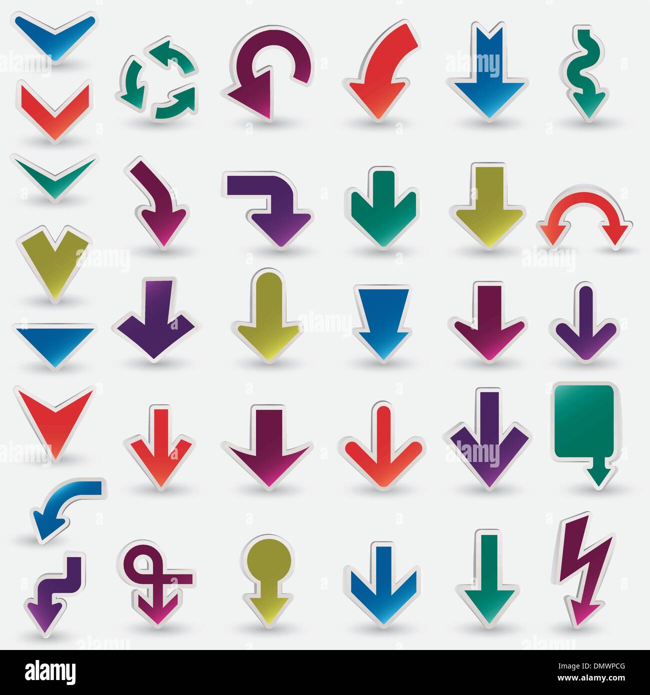 vector arrows set Stock Vector Image & Art - Alamy