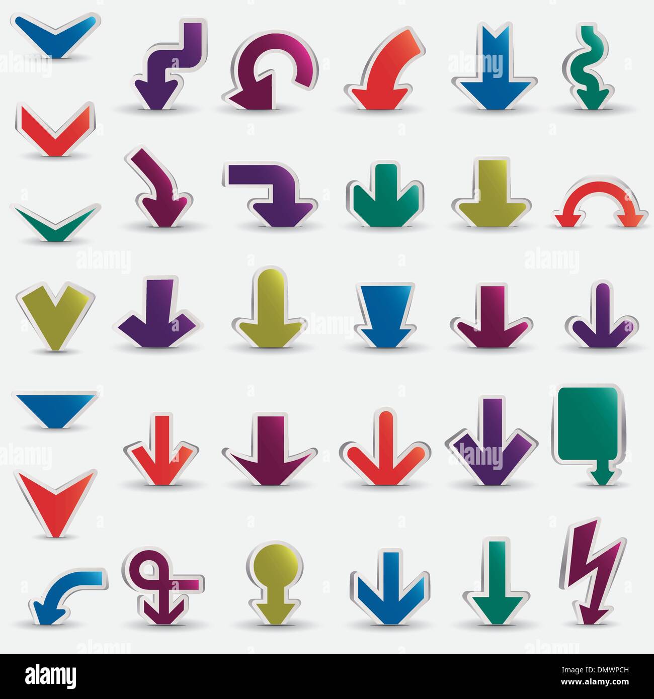 vector arrows set Stock Vector Image & Art - Alamy