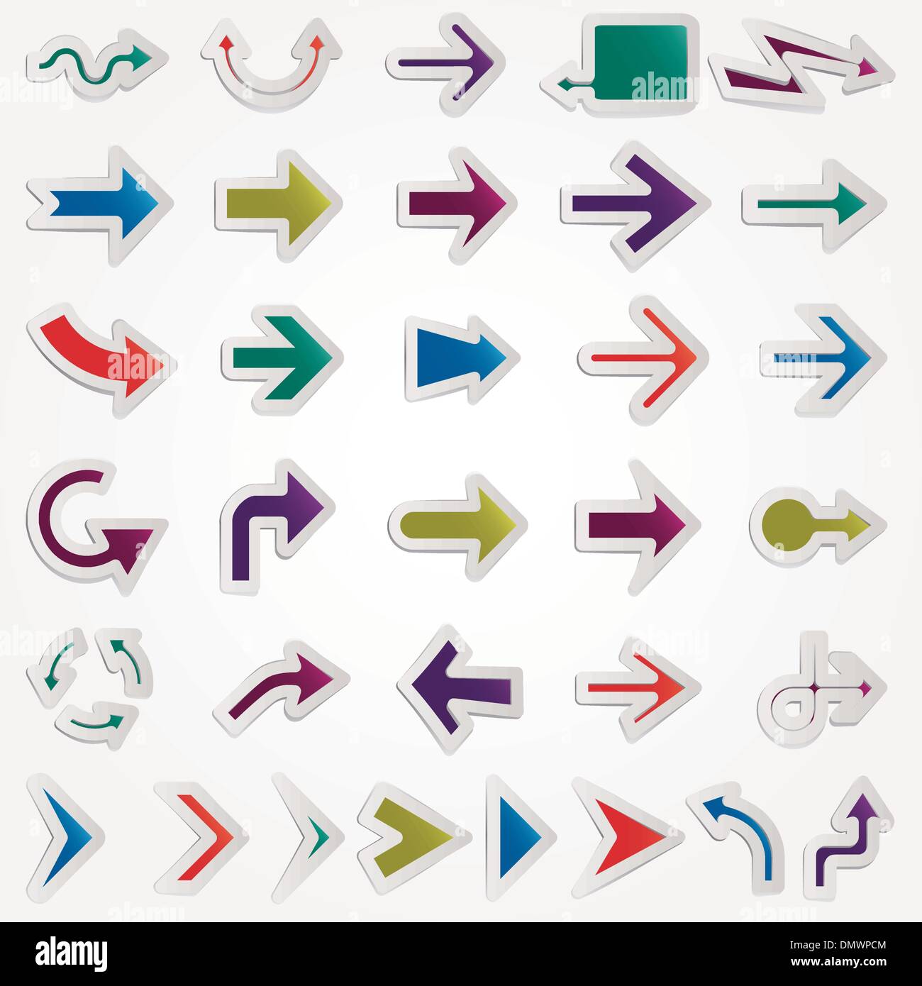 vector arrows set Stock Vector Image & Art - Alamy