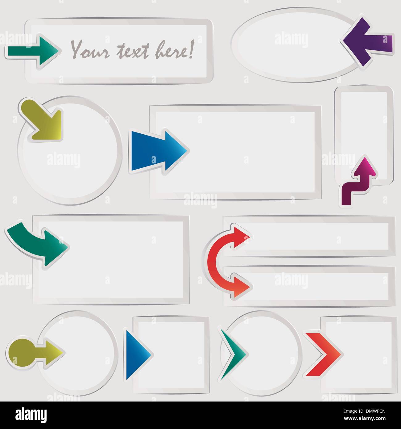 vector arrows set Stock Vector Image & Art - Alamy