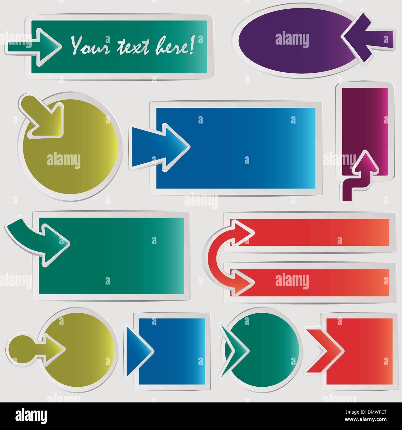 vector arrows set Stock Vector Image & Art - Alamy