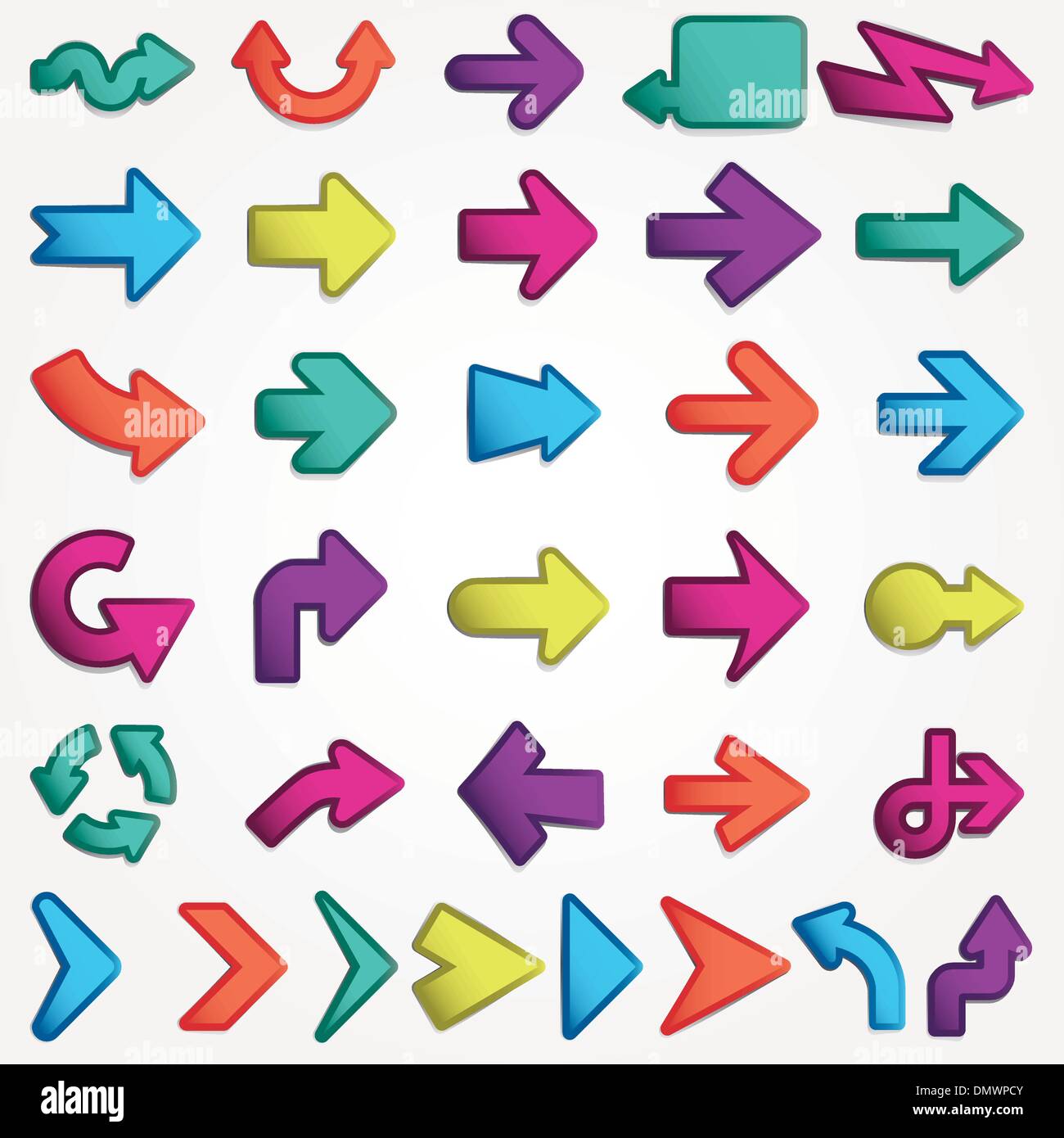 vector arrows set Stock Vector Image & Art - Alamy