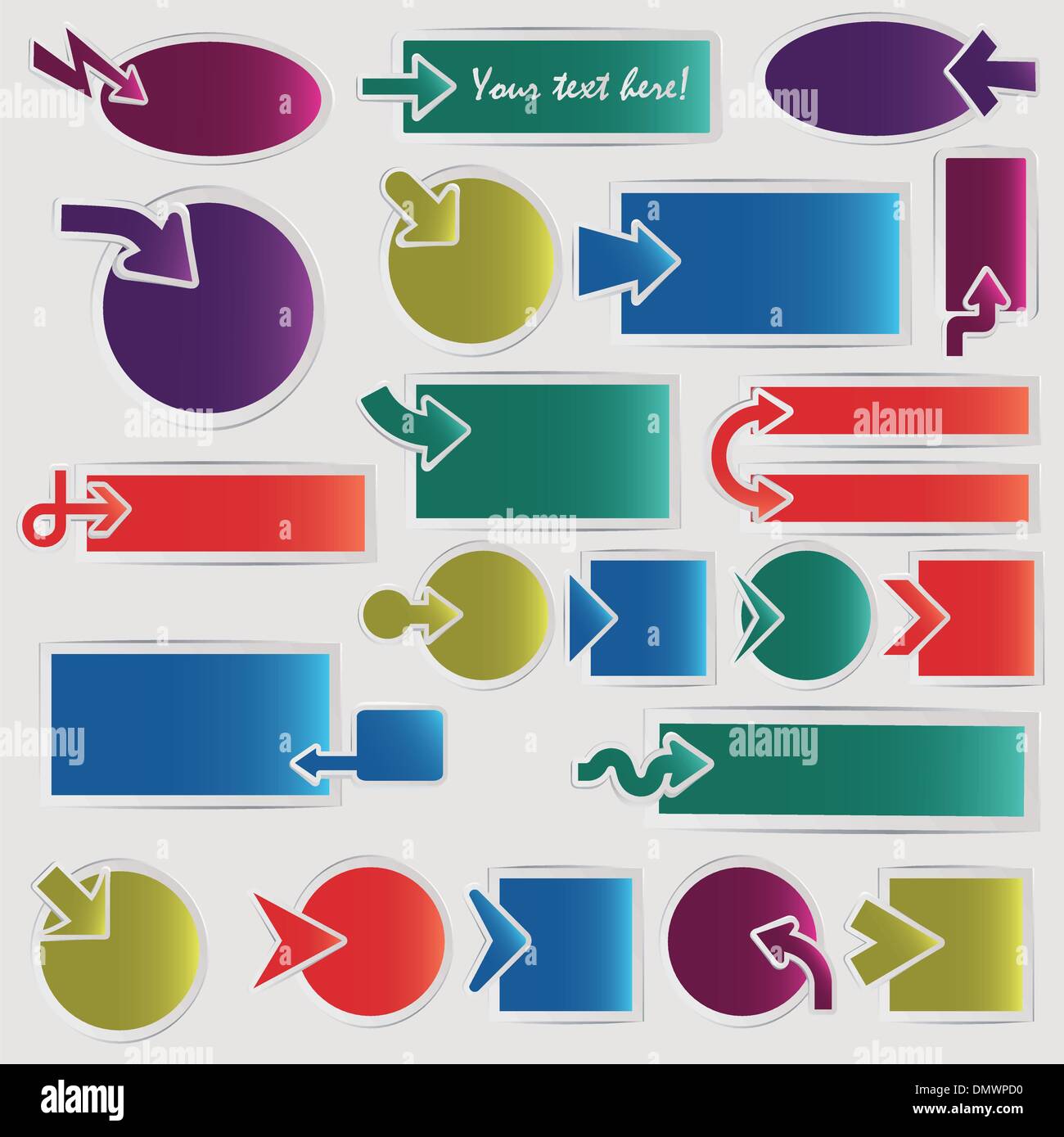 vector arrows set Stock Vector Image & Art - Alamy