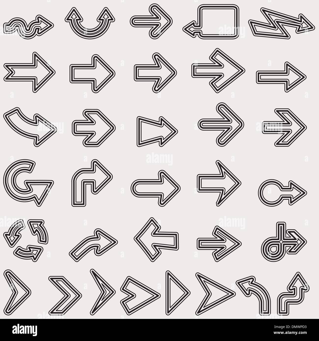 vector arrows set Stock Vector Image & Art - Alamy