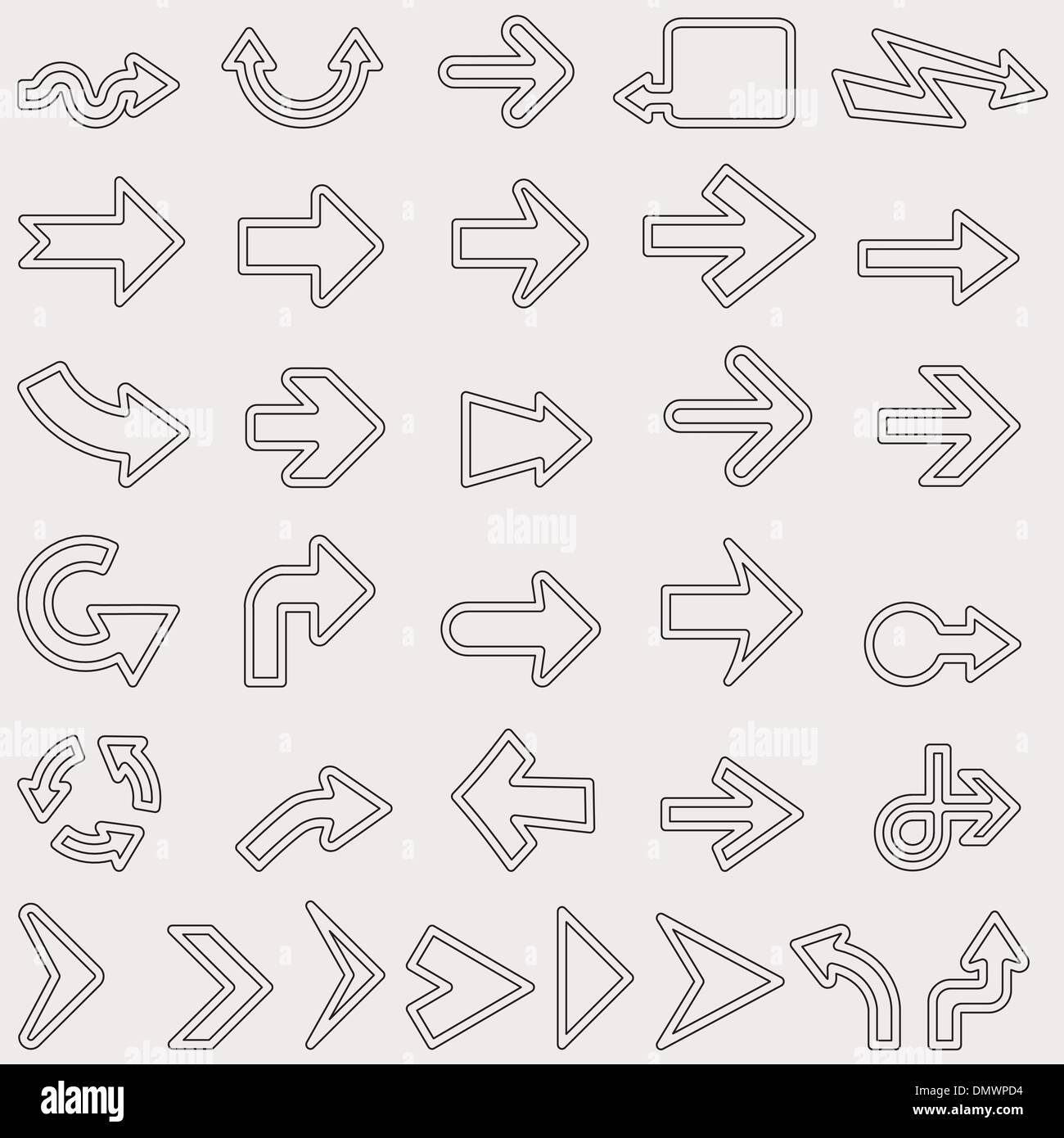 vector arrows set Stock Vector Image & Art - Alamy