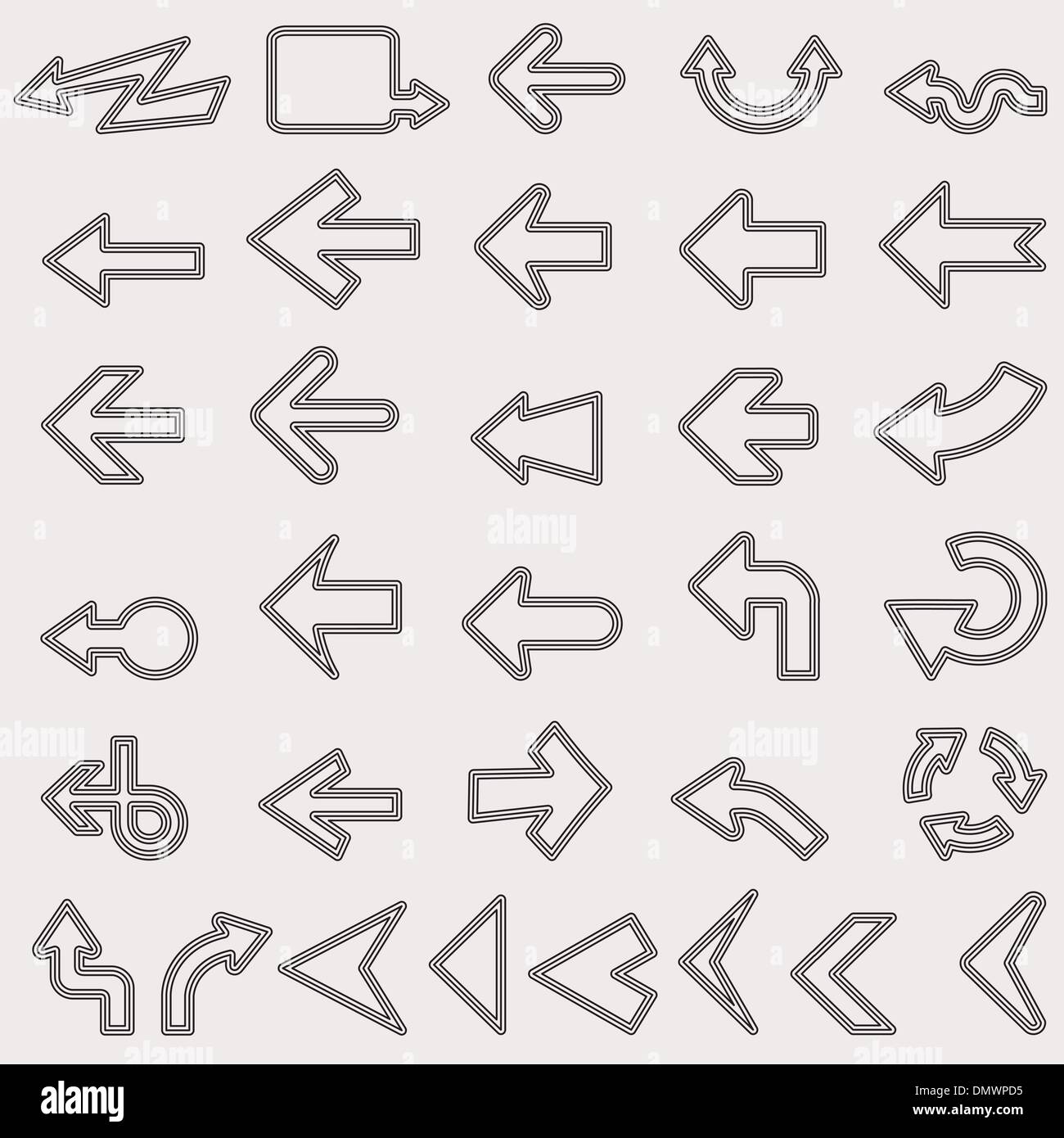 vector arrows set Stock Vector Image & Art - Alamy