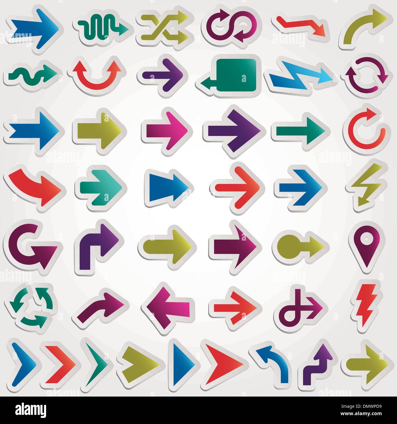 vector arrows set Stock Vector Image & Art - Alamy