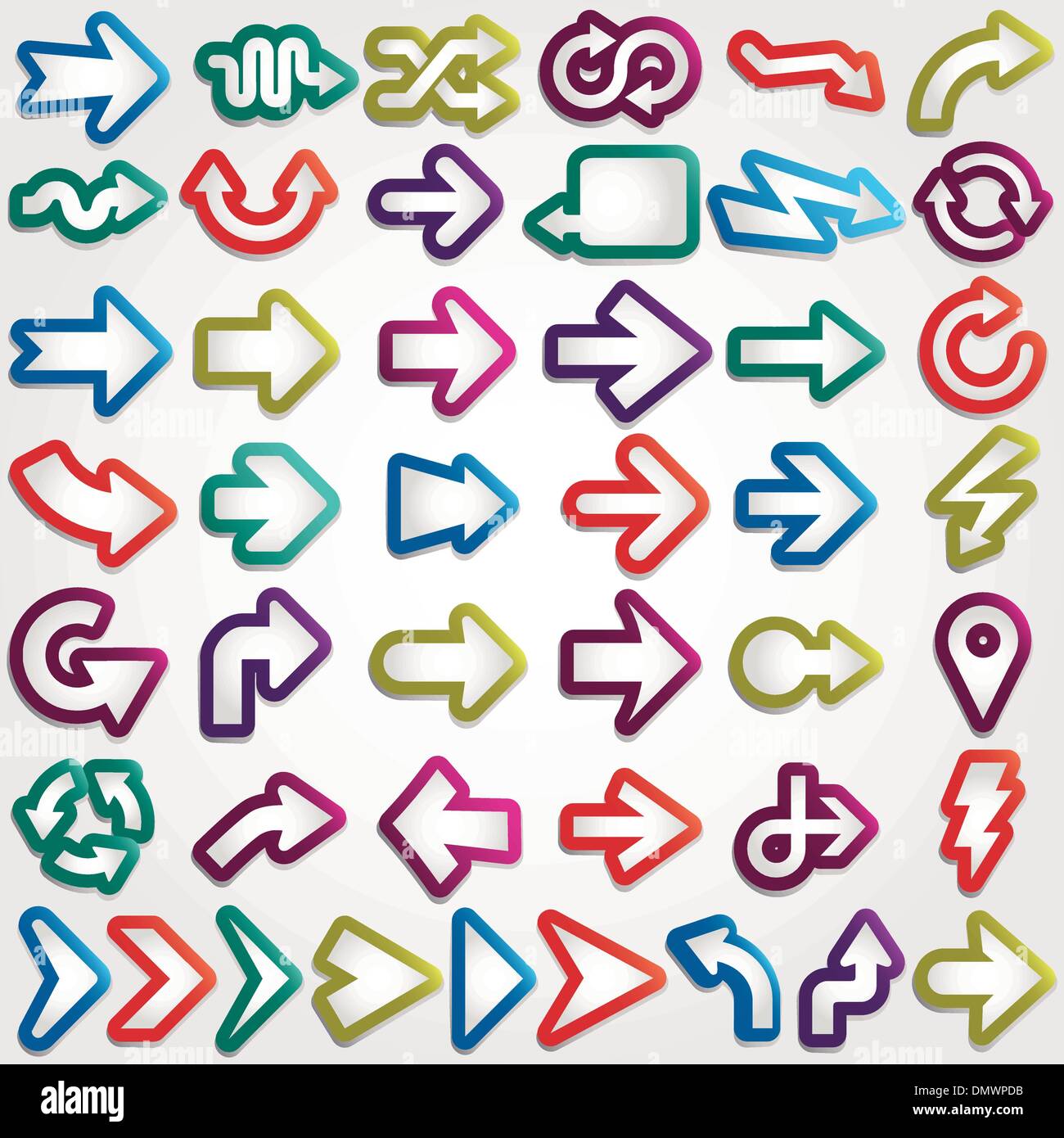 vector arrows set Stock Vector Image & Art - Alamy