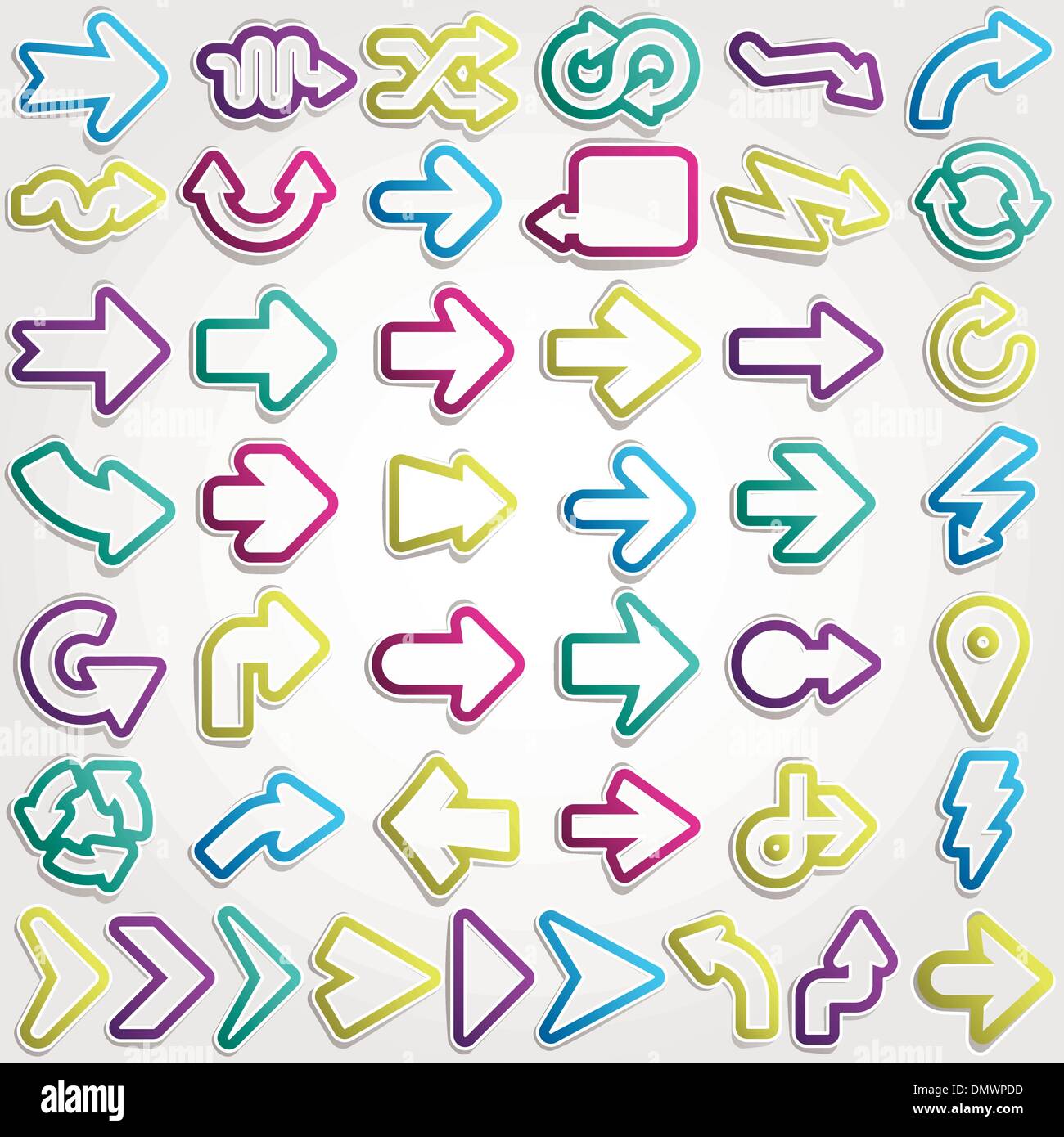 vector arrows set Stock Vector Image & Art - Alamy