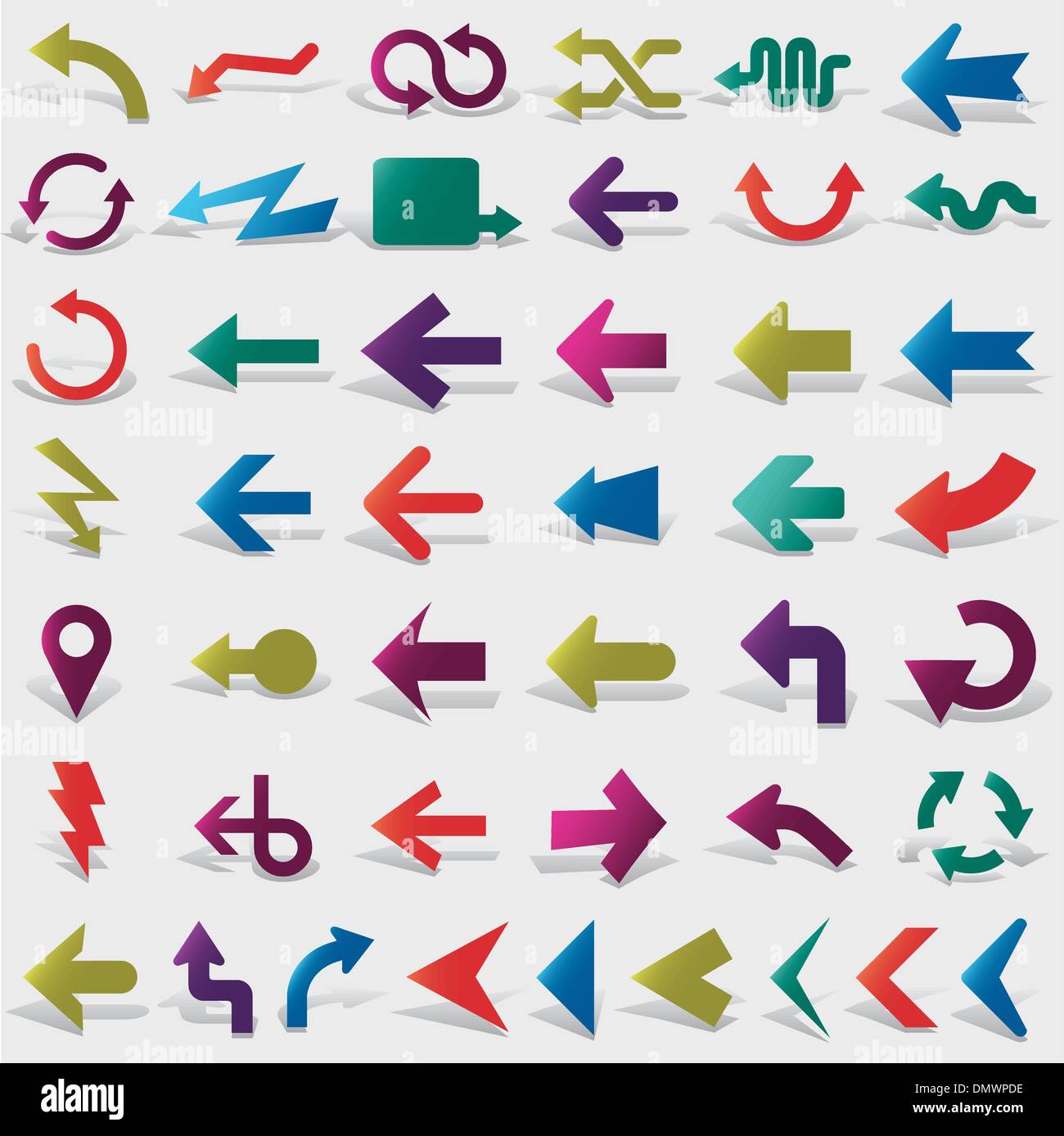 vector arrows set Stock Vector Image & Art - Alamy