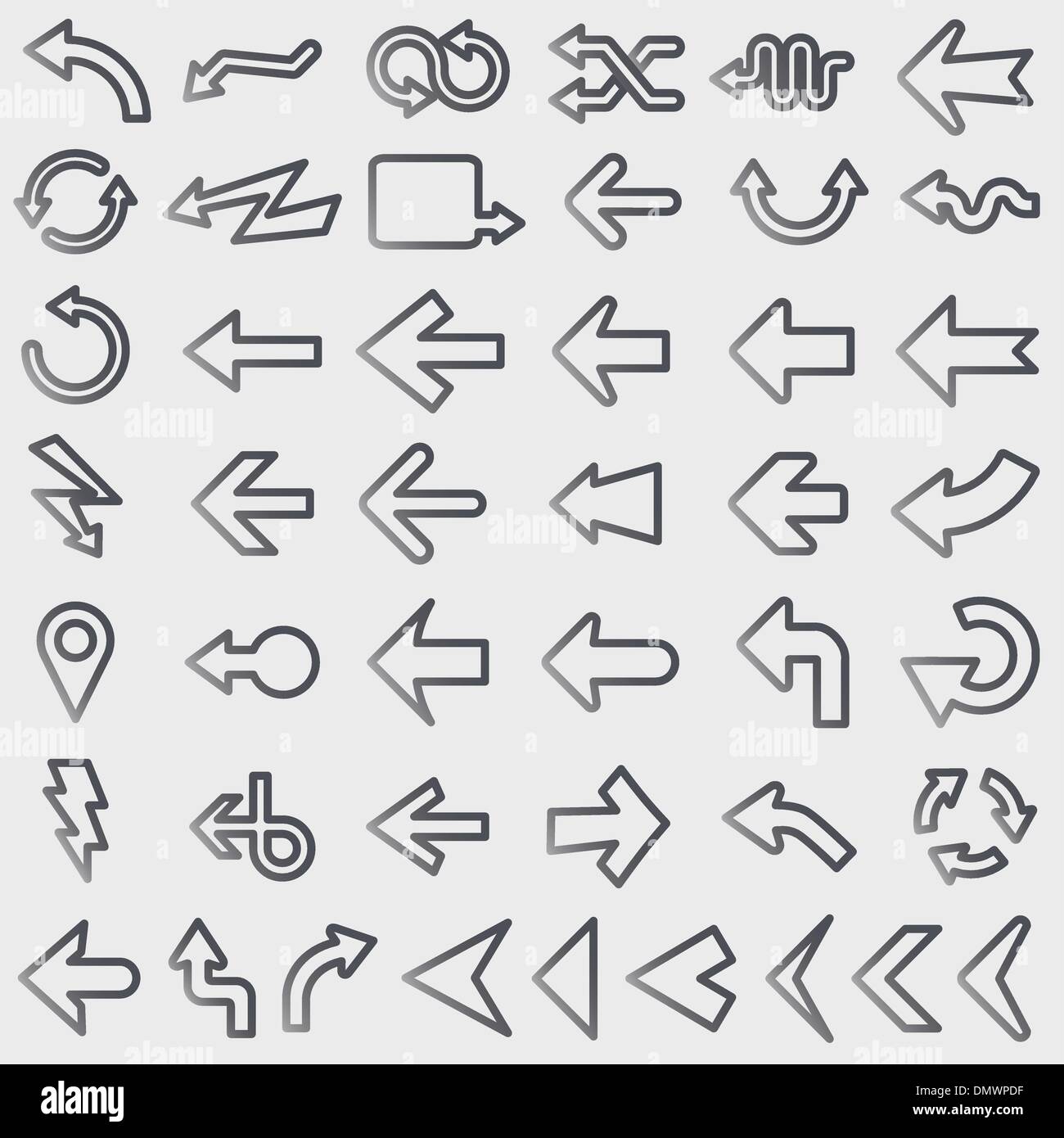 vector arrows set Stock Vector Image & Art - Alamy