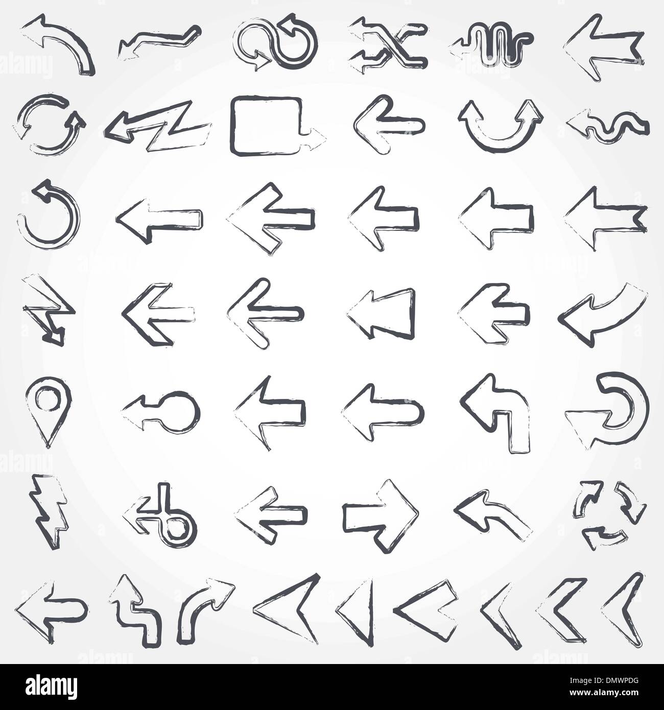 vector arrows set Stock Vector Image & Art - Alamy