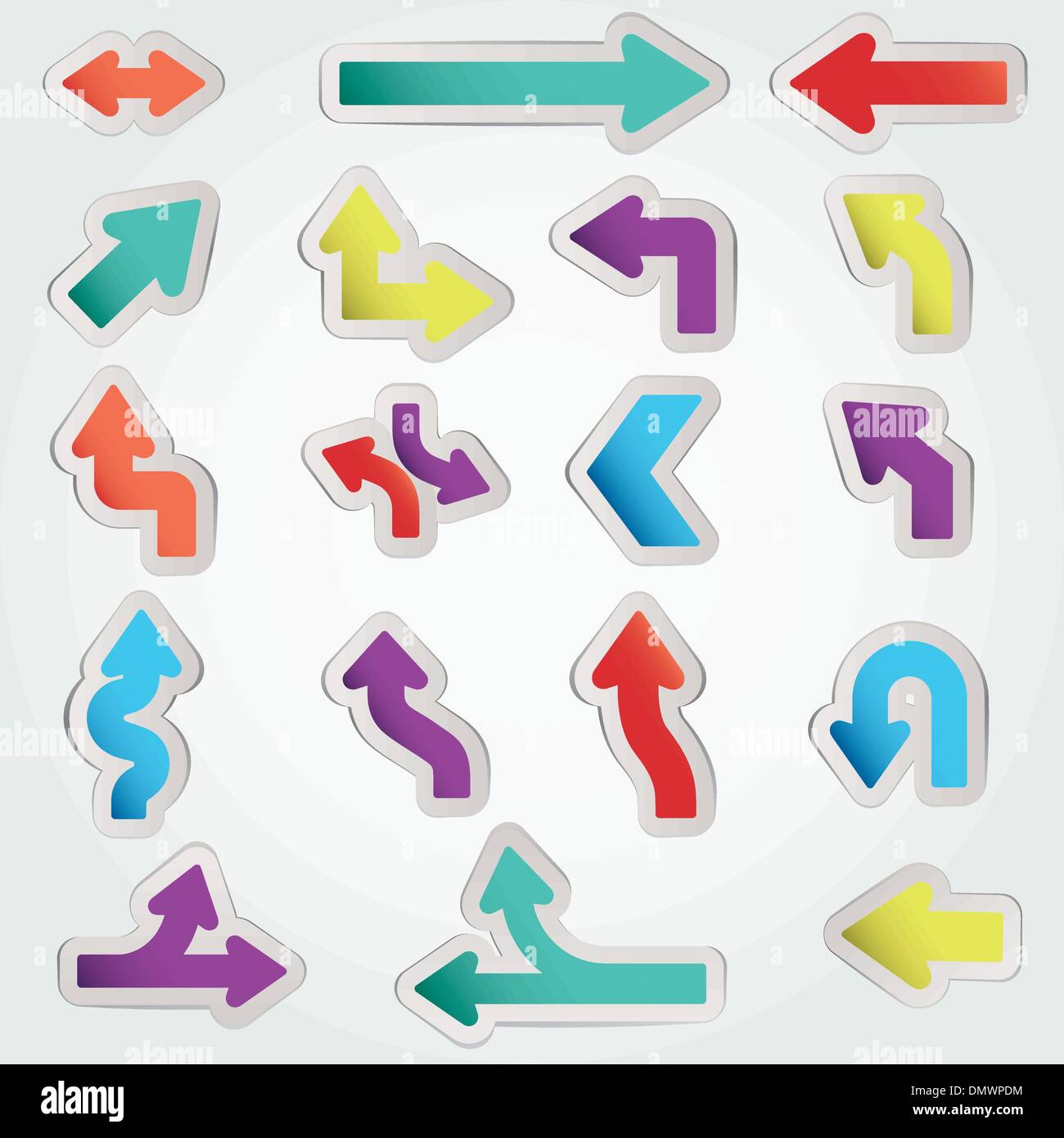 vector arrows set Stock Vector Image & Art - Alamy