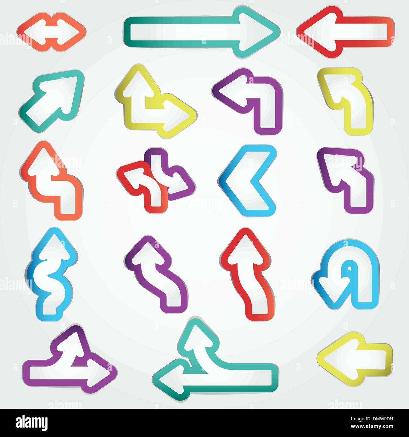 vector arrows set Stock Vector Image & Art - Alamy