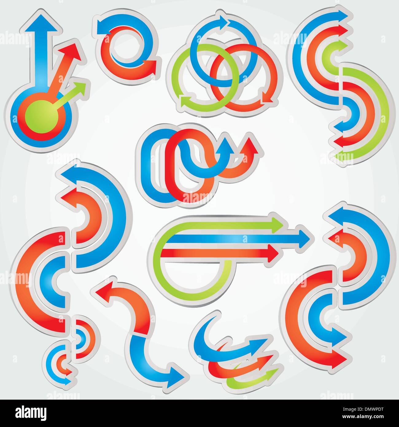 vector arrows set Stock Vector Image & Art - Alamy