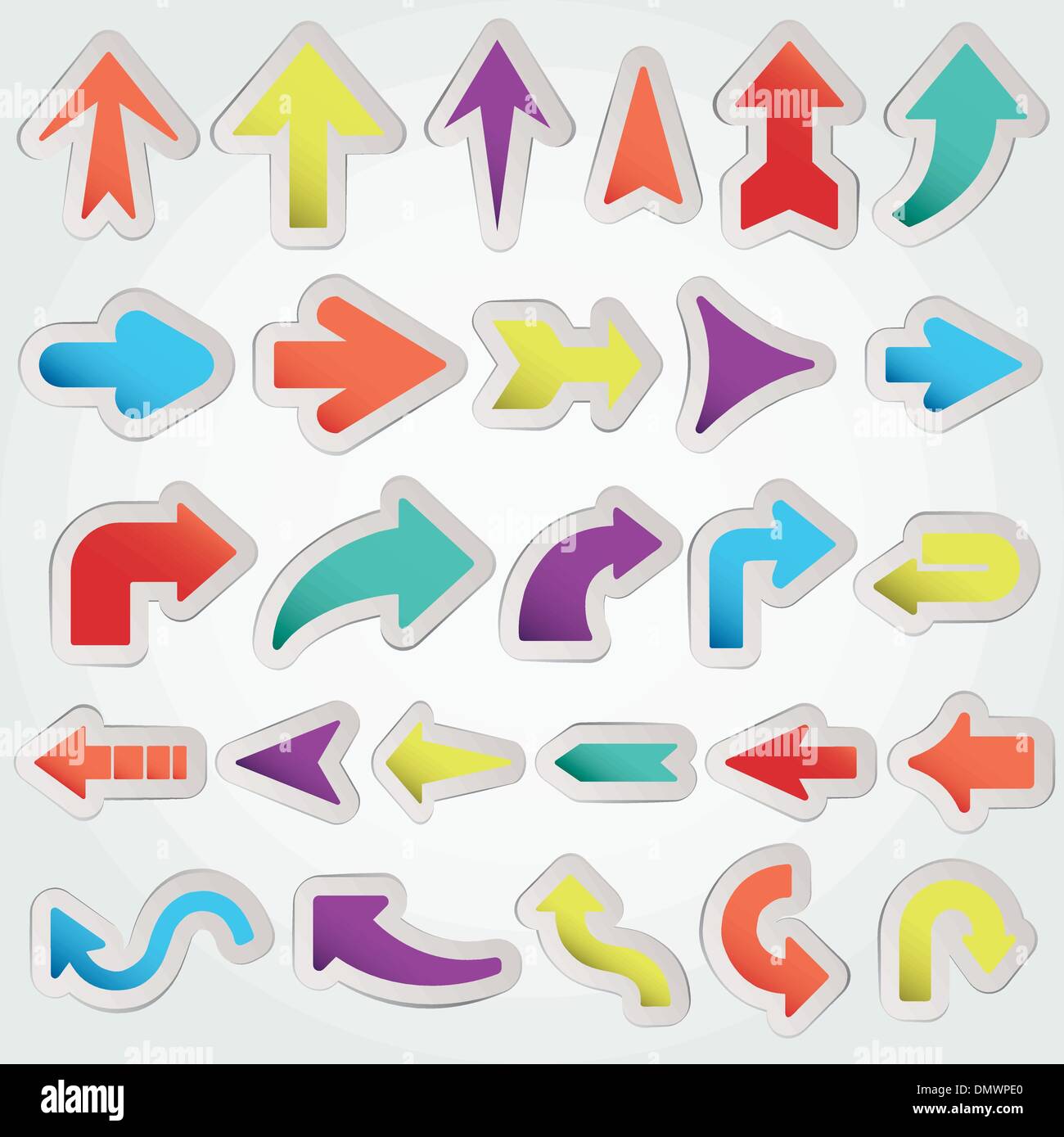 vector arrows set Stock Vector Image & Art - Alamy