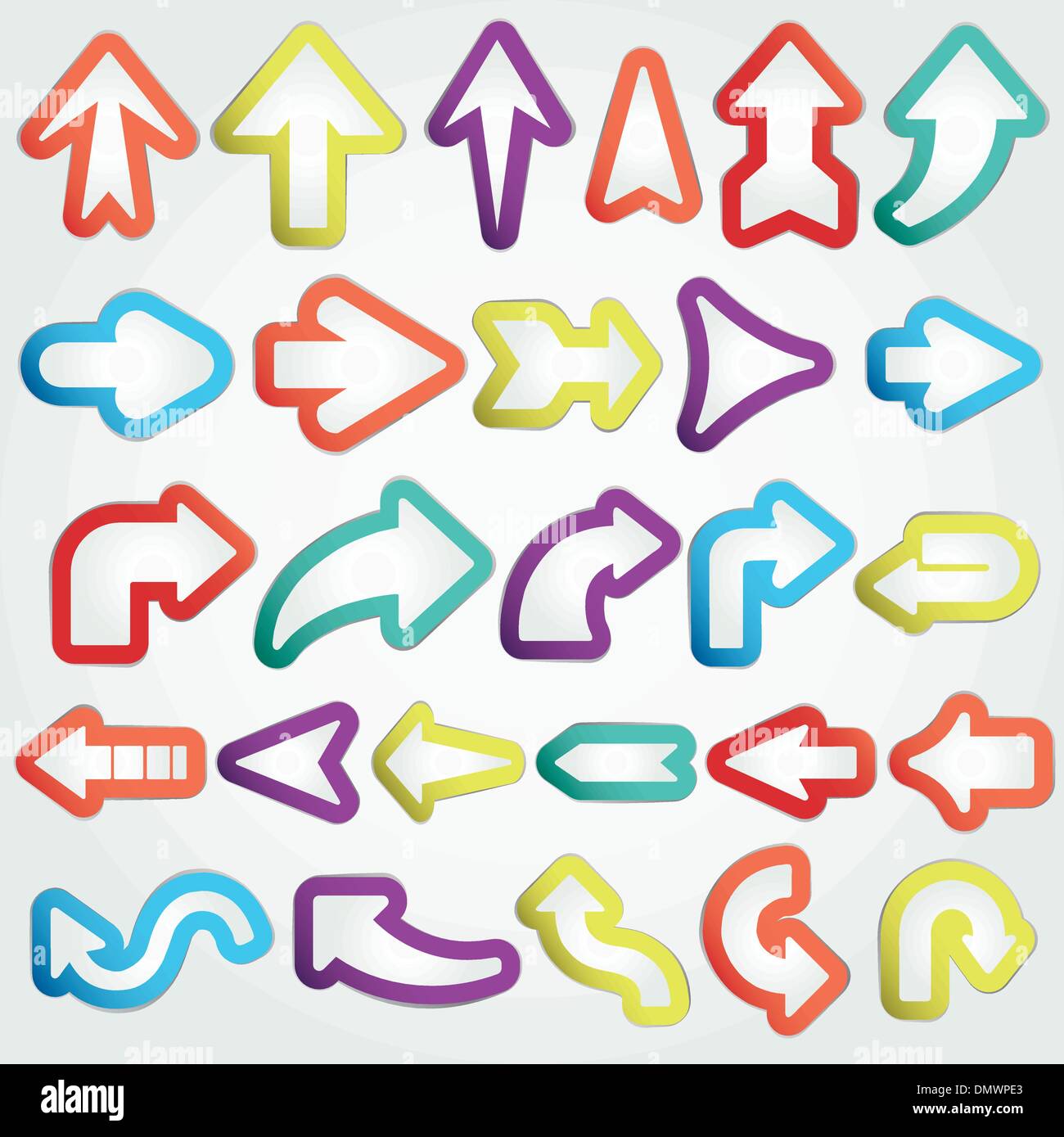 vector arrows set Stock Vector Image & Art - Alamy