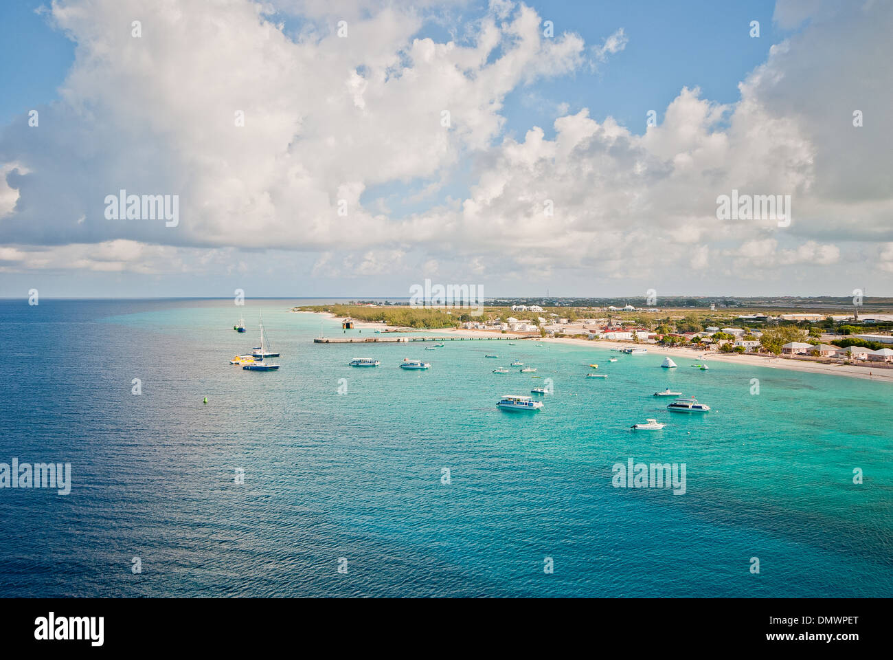 View of the Bahamas island Grand Turk Stock Photo - Alamy