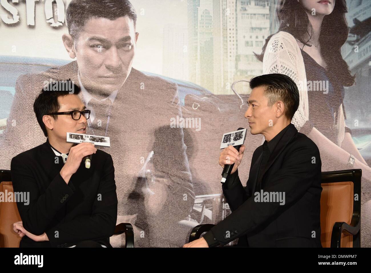 Taipei, China. 16th Dec, 2013. Cast members Andy Lau and Ka Tung Lam ...