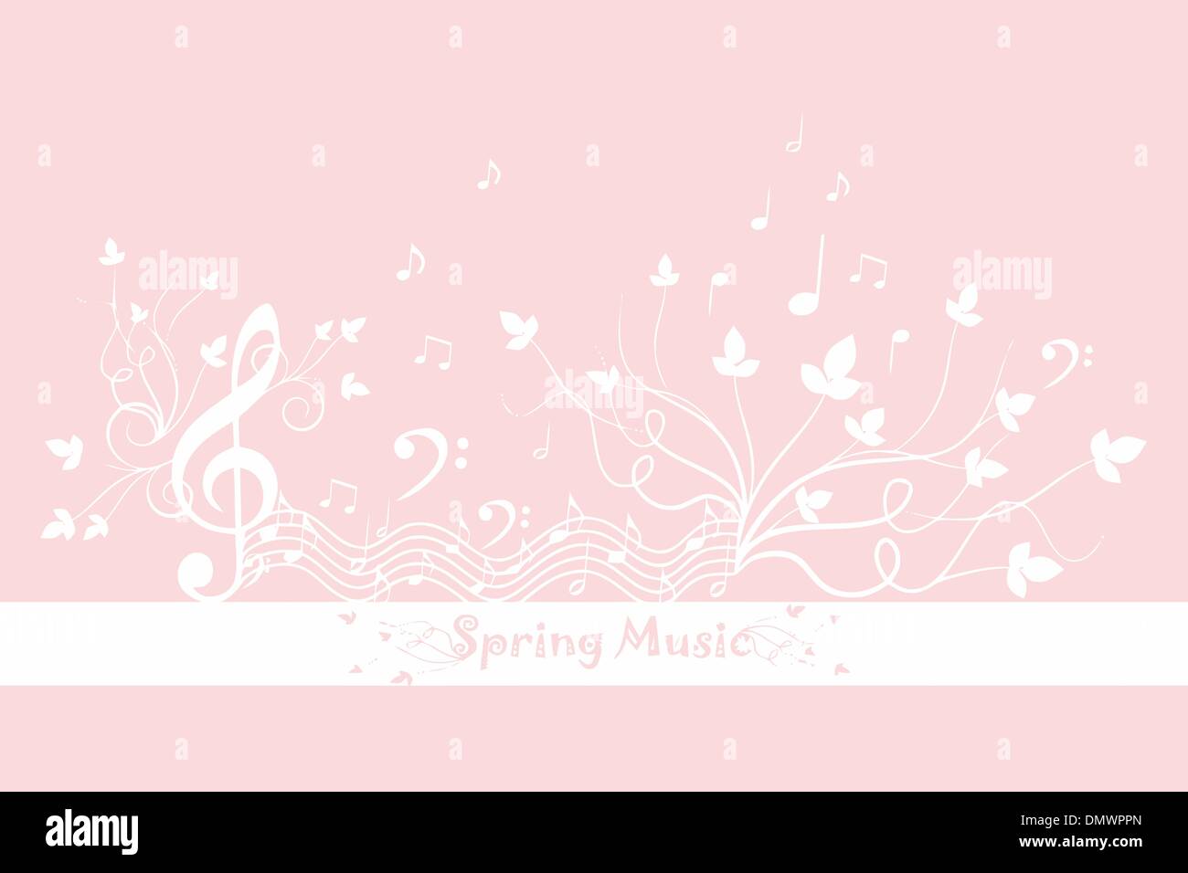 Spring Floral and Music Stock Vector Image & Art - Alamy