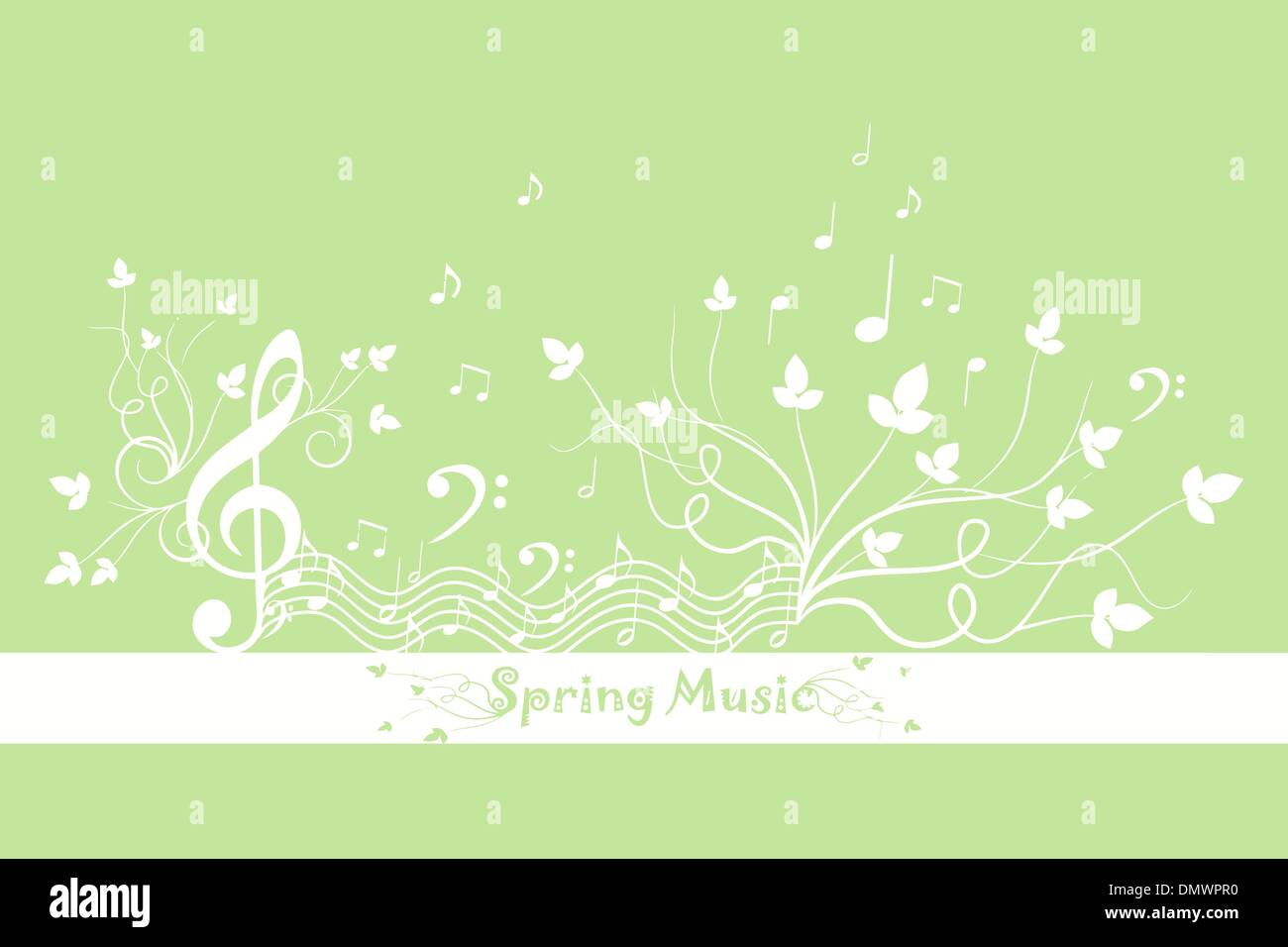 Spring Floral and Music Stock Vector Image & Art - Alamy