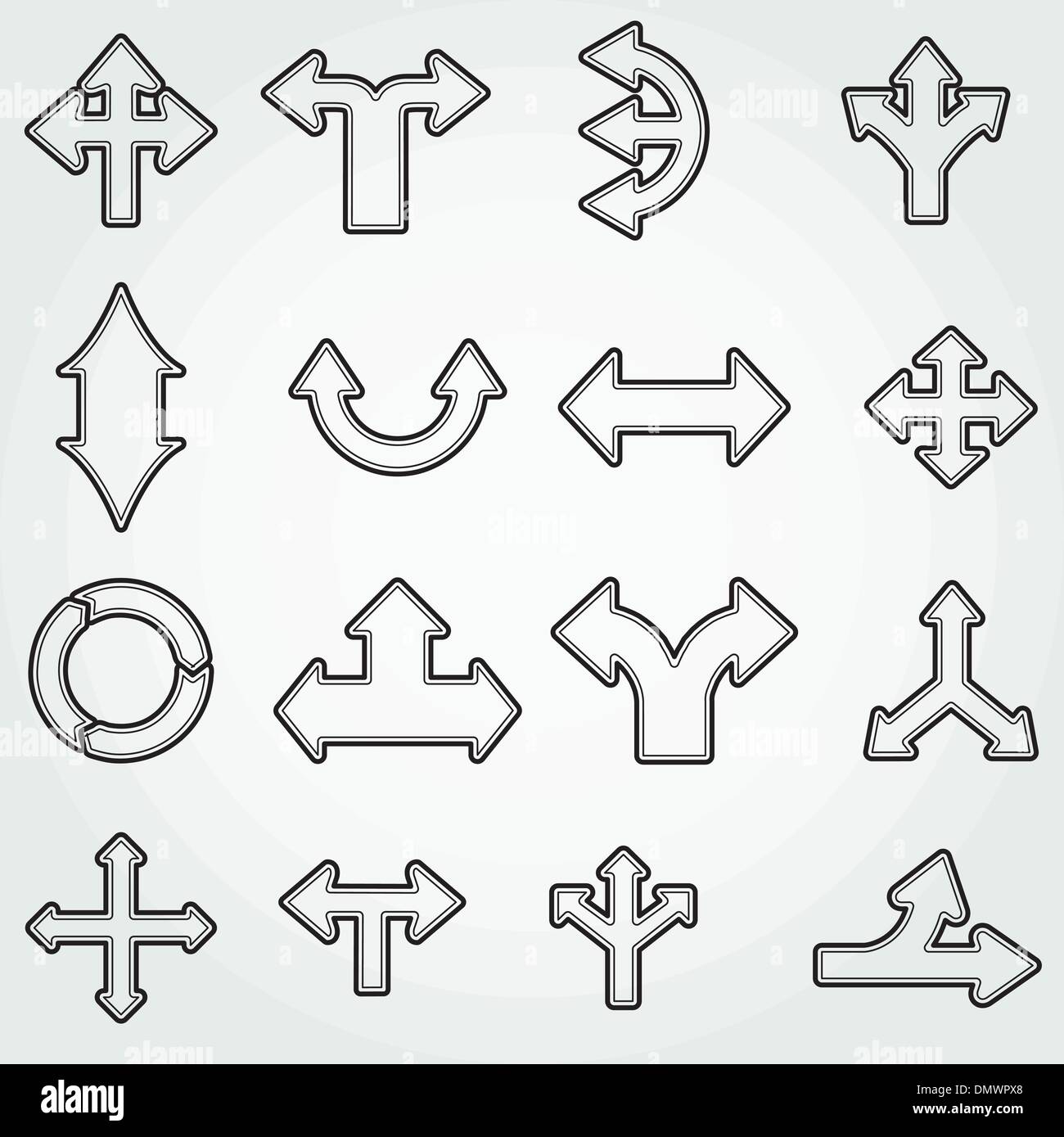 vector arrows set Stock Vector Image & Art - Alamy