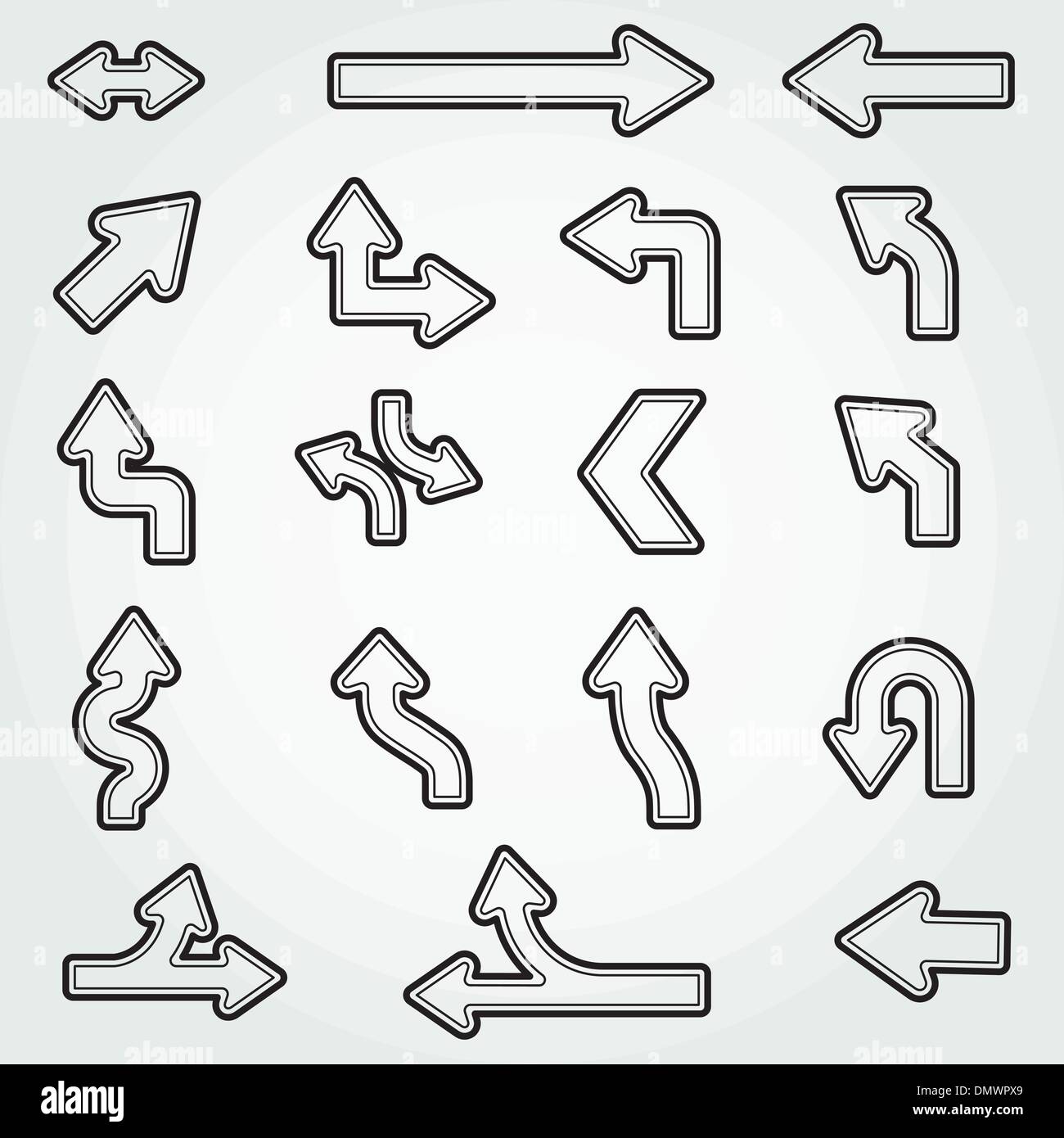 vector arrows set Stock Vector Image & Art - Alamy