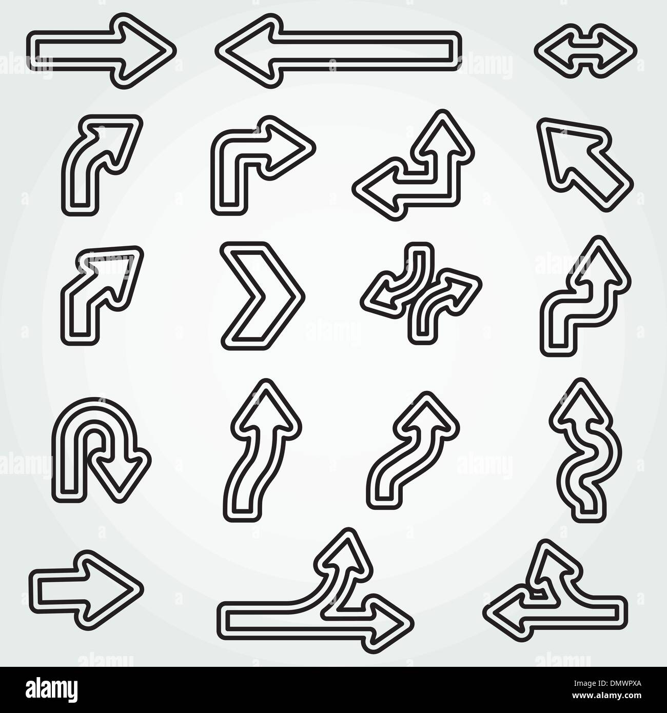 vector arrows set Stock Vector Image & Art - Alamy