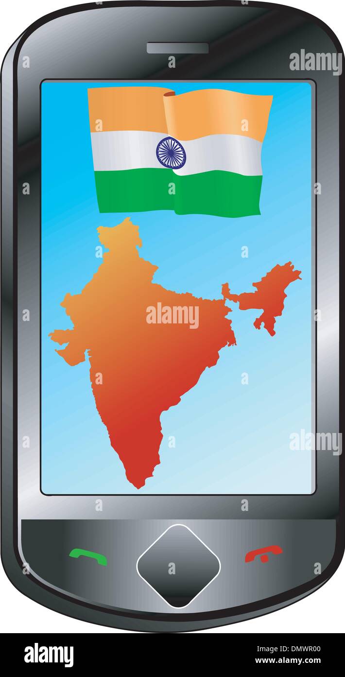 India telecommunication Stock Vector Images - Alamy