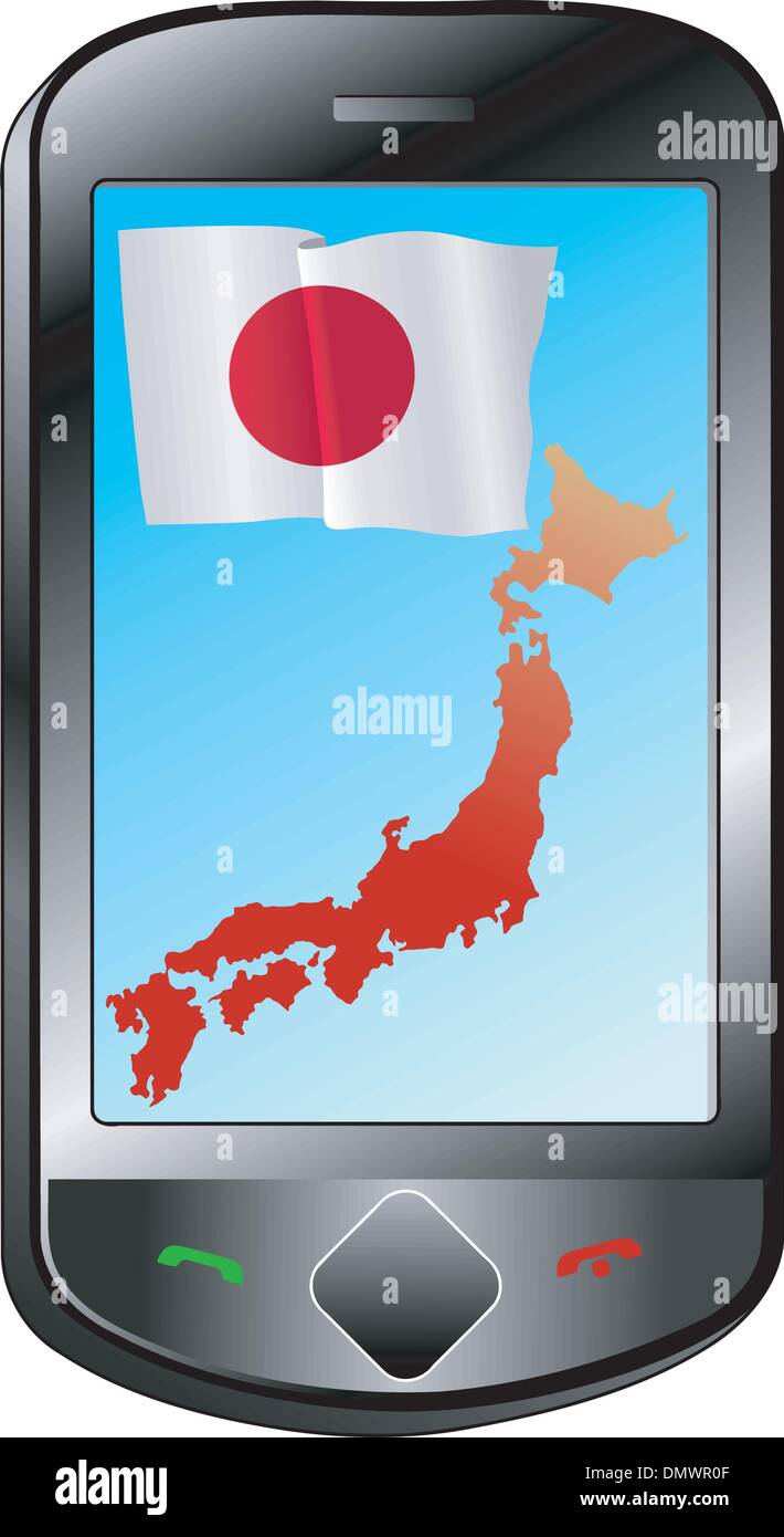 Japan screen map Stock Vector Images - Alamy