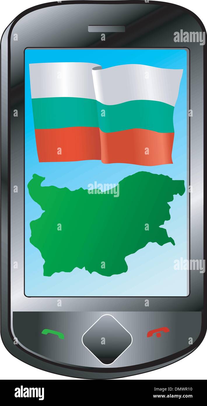 Map bulgaria national flag Stock Vector Images - Alamy