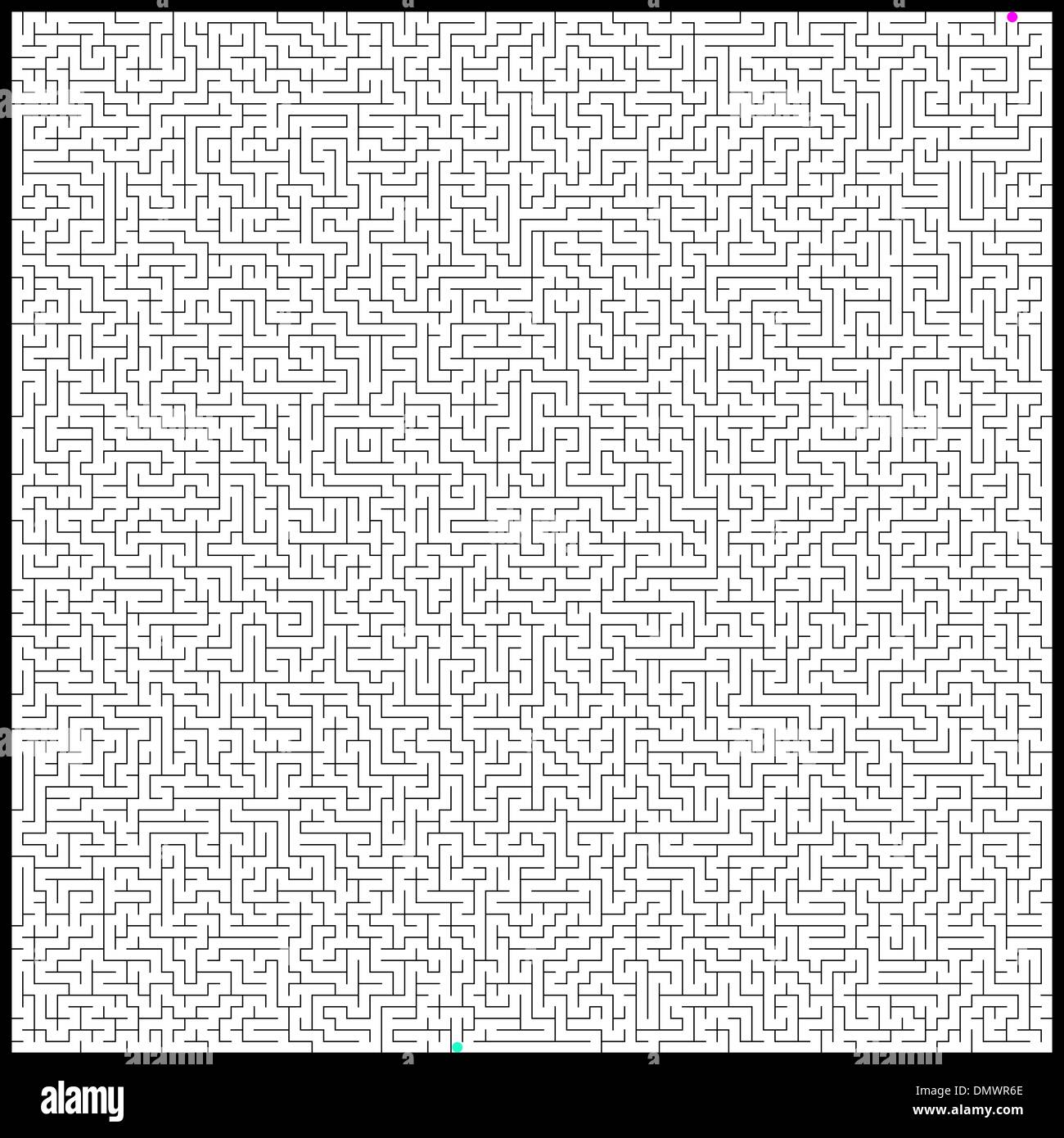 Vector illustration of perfect maze. EPS 8ss Stock Vector Image & Art ...