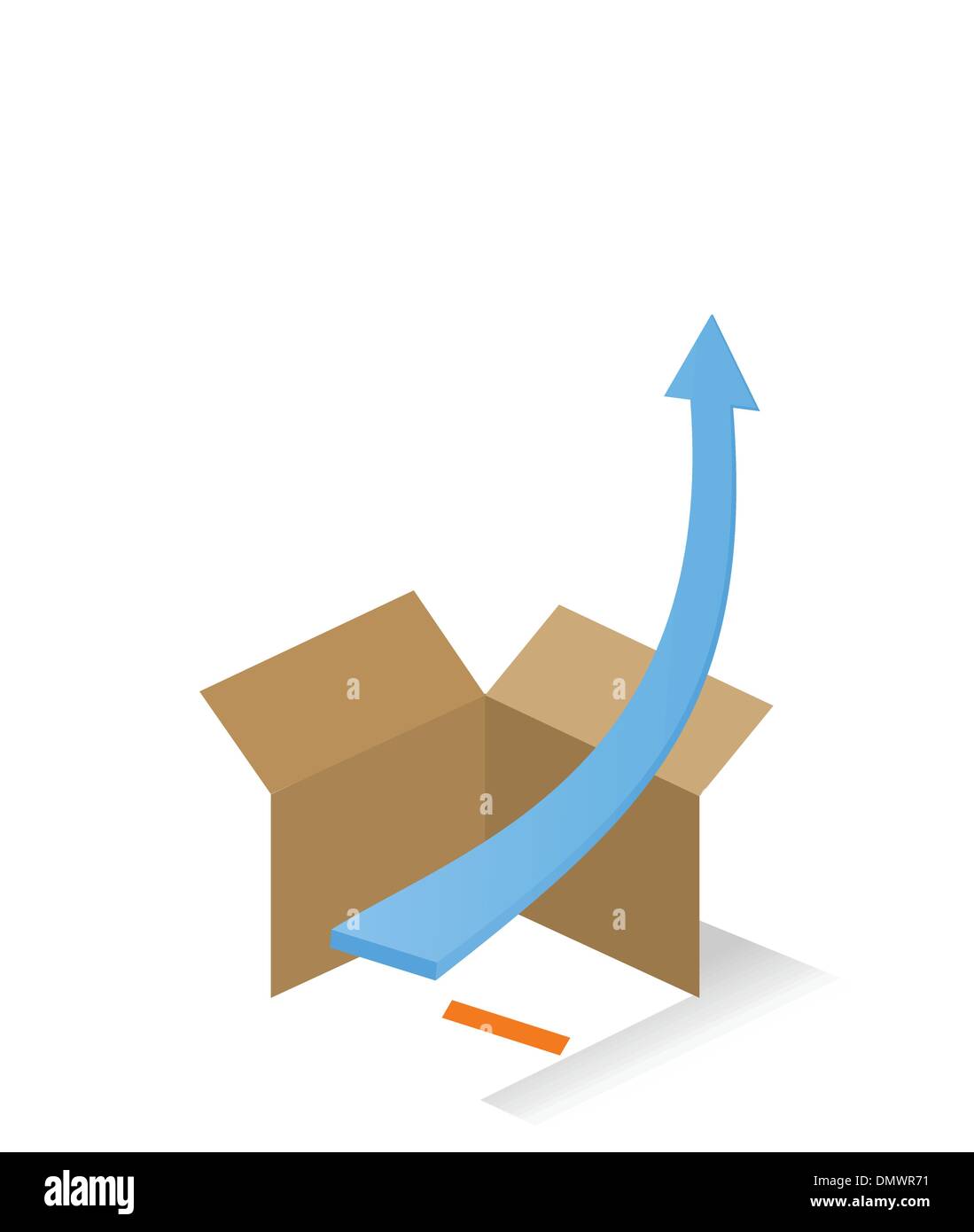 Into a box Stock Vector Images - Alamy