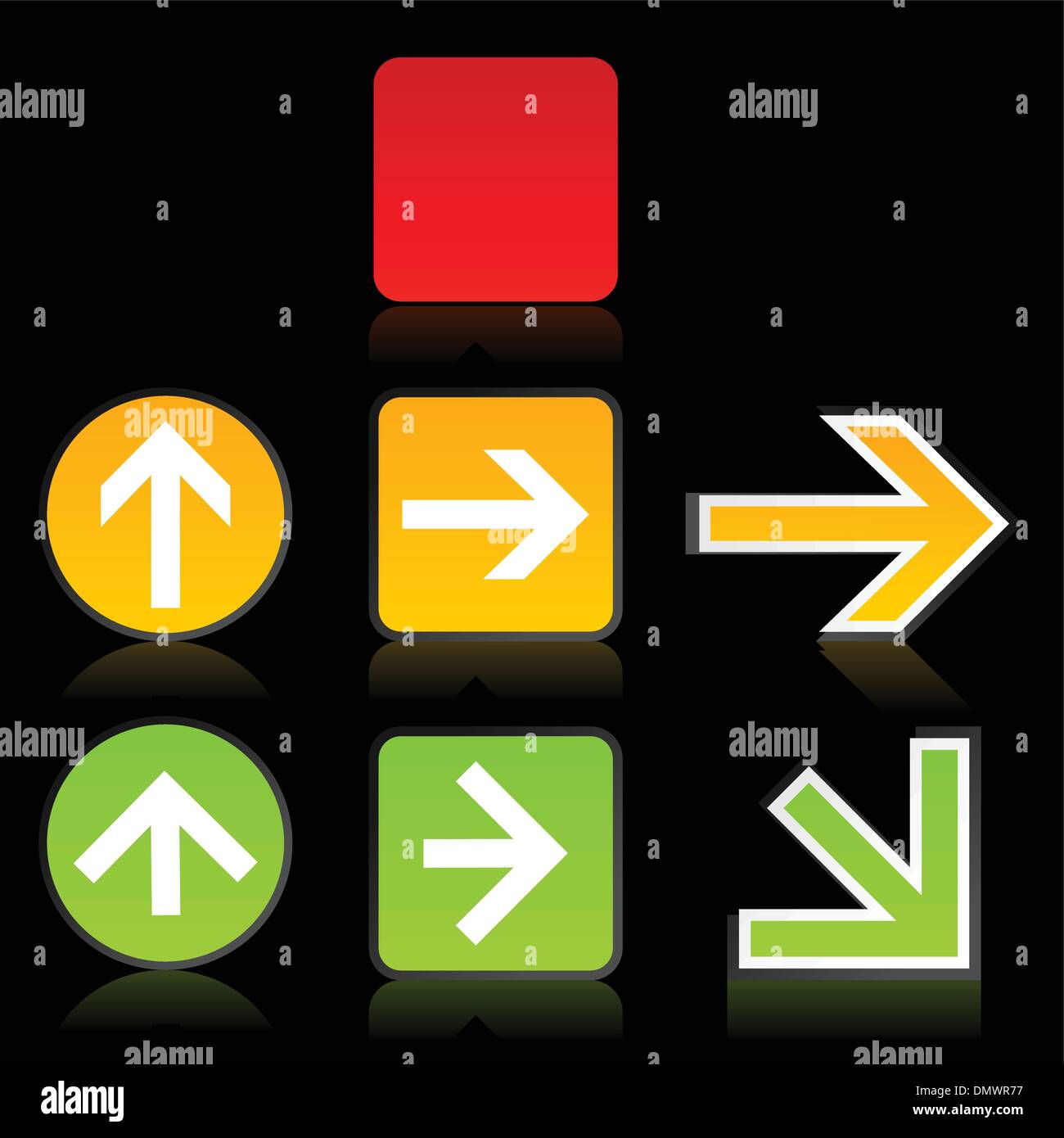 Traffic light arrow Stock Vector Images - Alamy