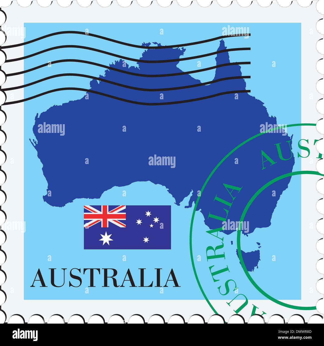 Australia paper flag Stock Vector Images - Alamy