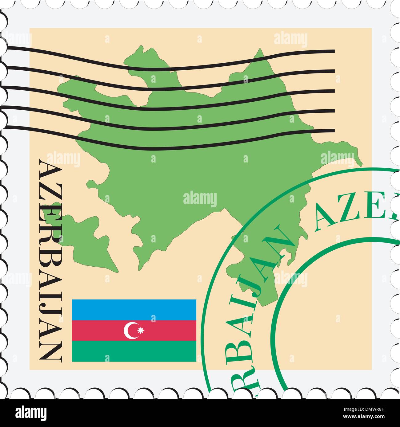Azerbaijan stamp Stock Vector Images - Alamy