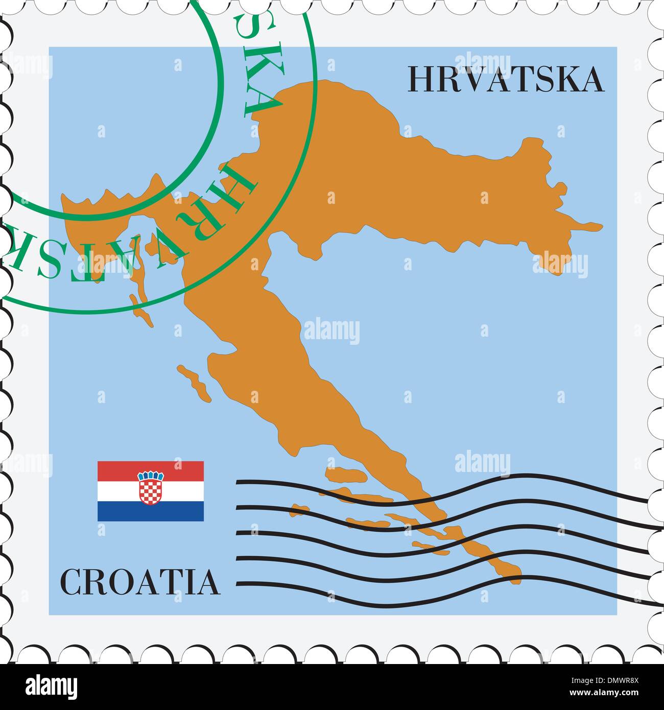 Stamp croatia hi-res stock photography and images - Alamy