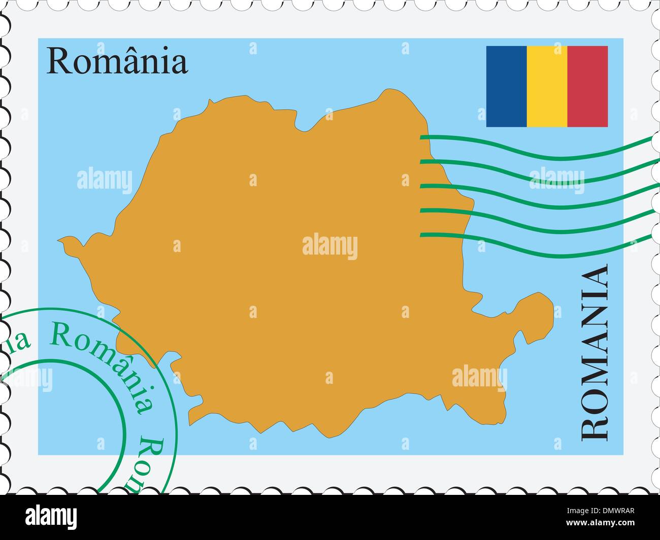 Mail romania Stock Vector Images - Alamy