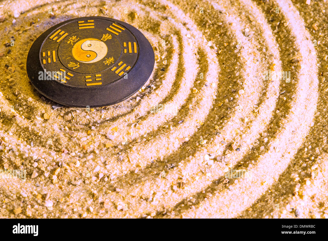 Tao symbol Pakua in Zen circle Stock Photo - Alamy