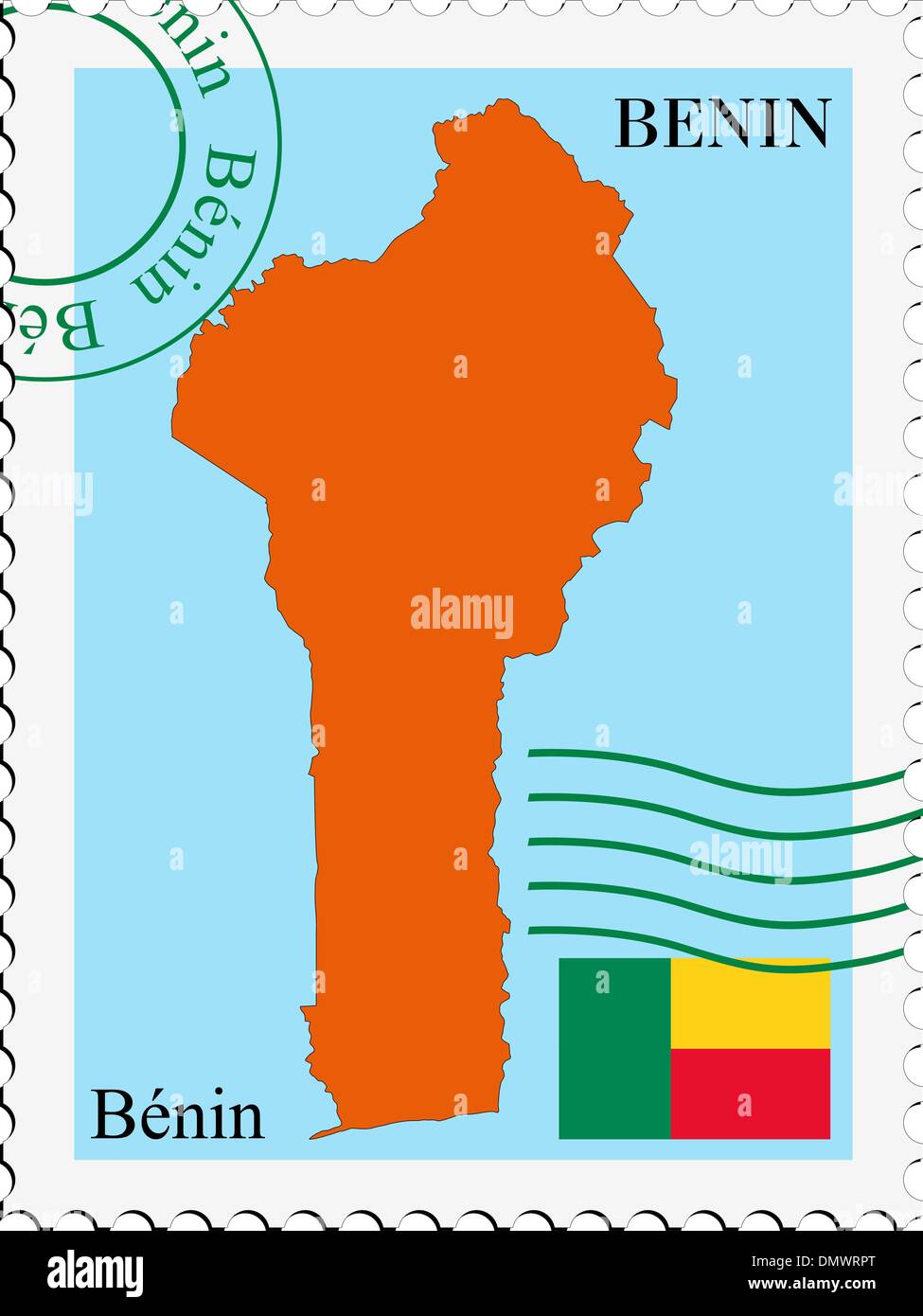 Benin stamp hi-res stock photography and images - Alamy