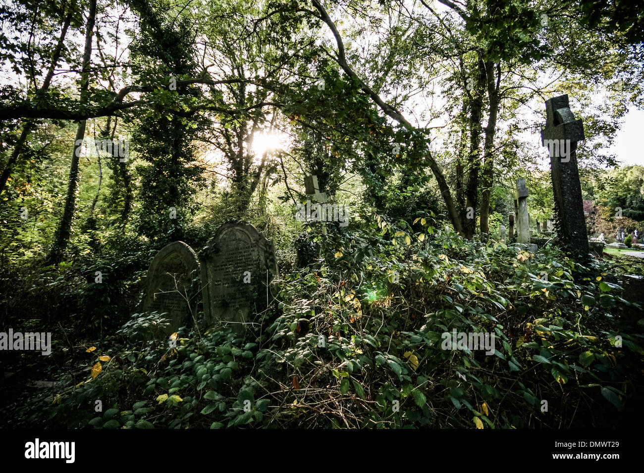 Highgate Cemetery (east) in north London, UK Stock Photo - Alamy