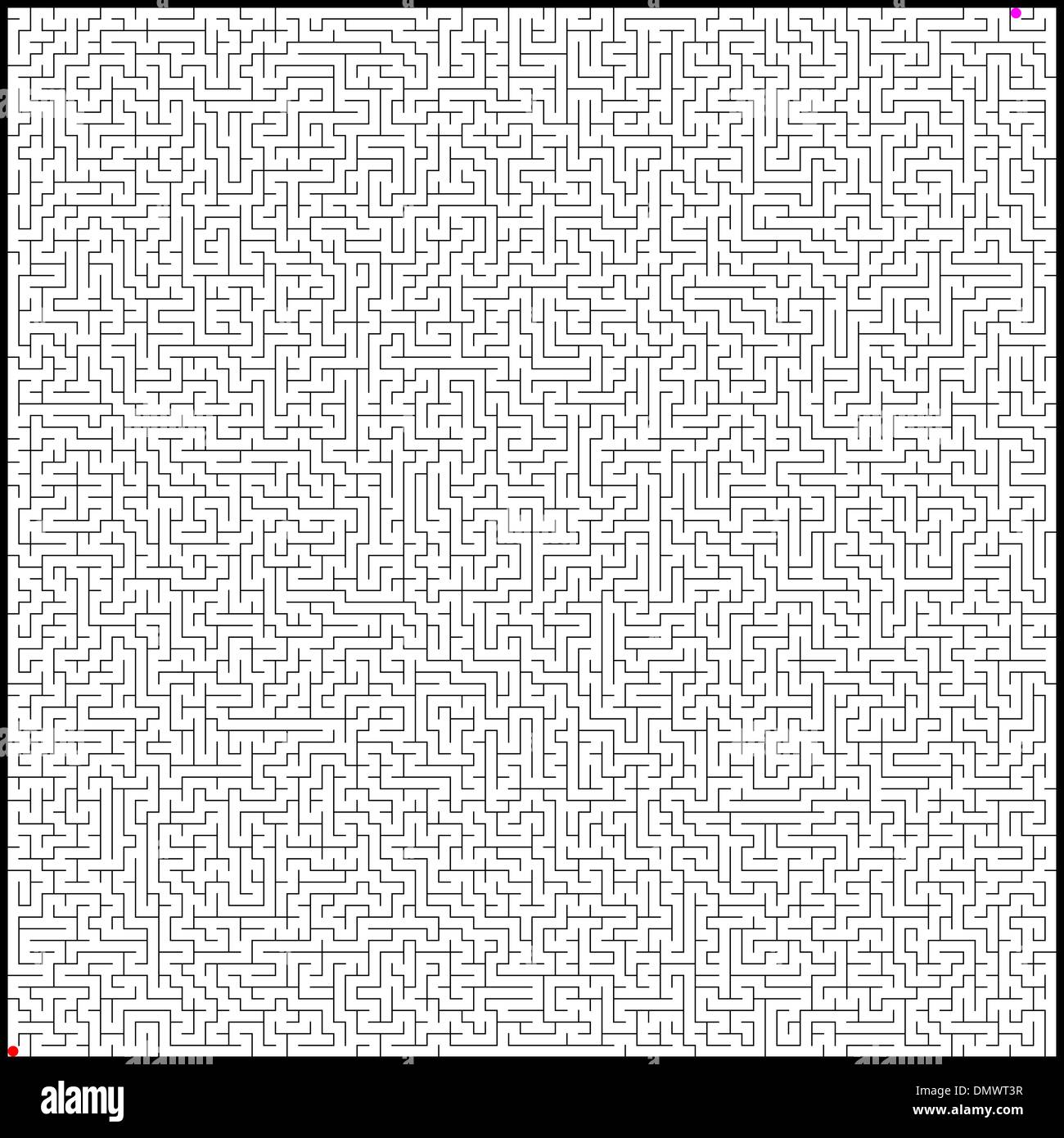 Vector illustration of perfect maze. EPS 8 Stock Vector Image & Art - Alamy
