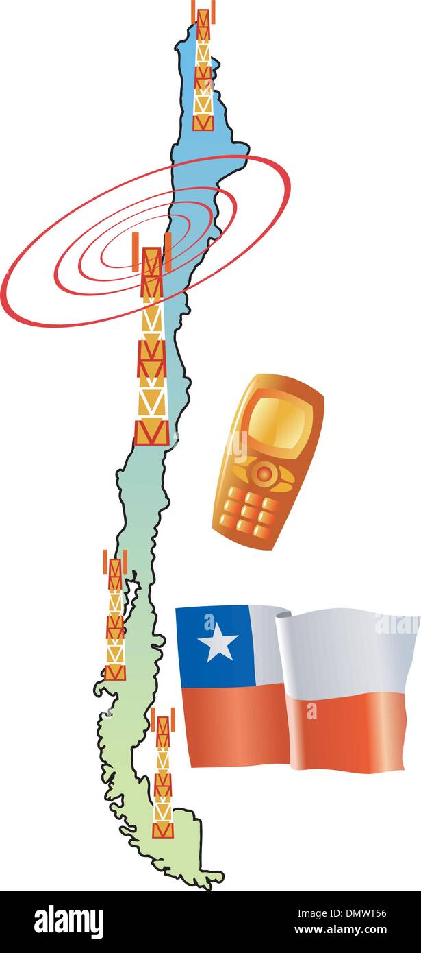 mobile connection of Chile Stock Vector Image & Art - Alamy